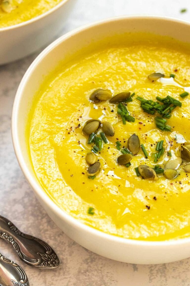 Golden Instant Pot Cauliflower Soup (Vegan) - The Recipe Well