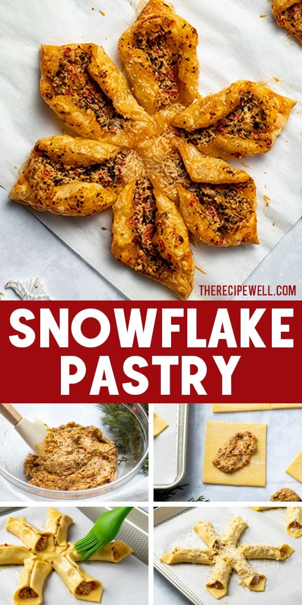 Pesto & Goat Cheese Snowflake Pastry - The Recipe Well