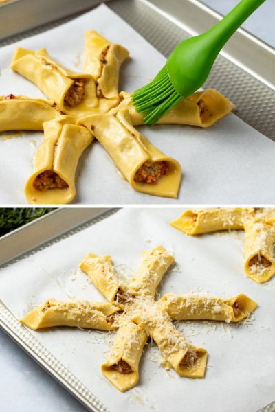 Pesto & Goat Cheese Snowflake Pastry - The Recipe Well