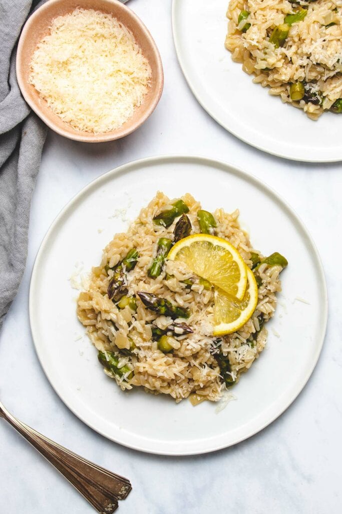 Instant Pot Lemon Asparagus Risotto - The Recipe Well