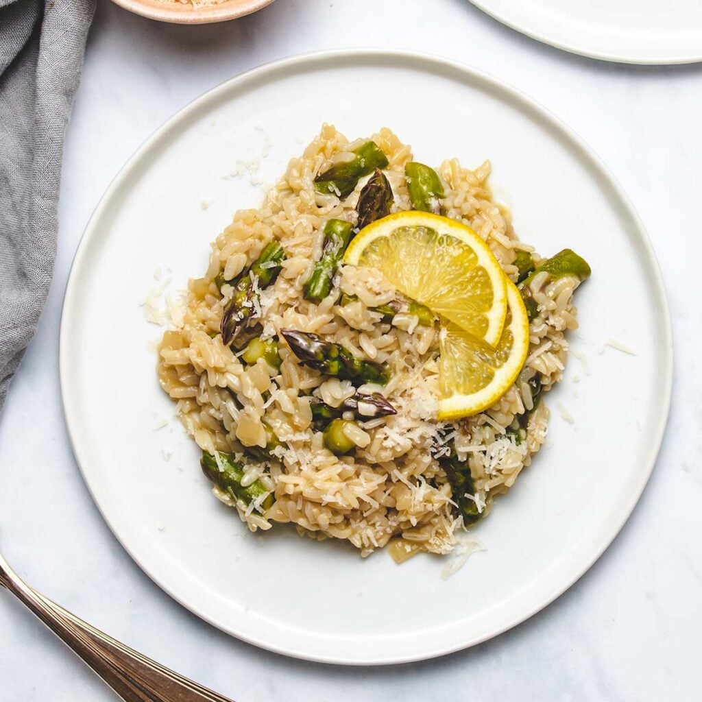Instant Pot Lemon Asparagus Risotto - The Recipe Well
