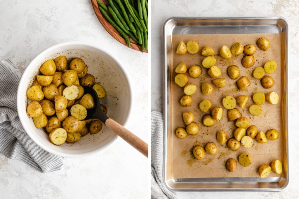 Roasted Potatoes and Green Beans - The Recipe Well