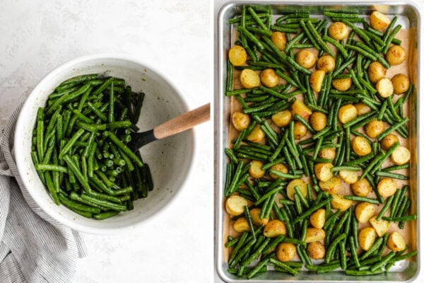 Roasted Potatoes and Green Beans - The Recipe Well