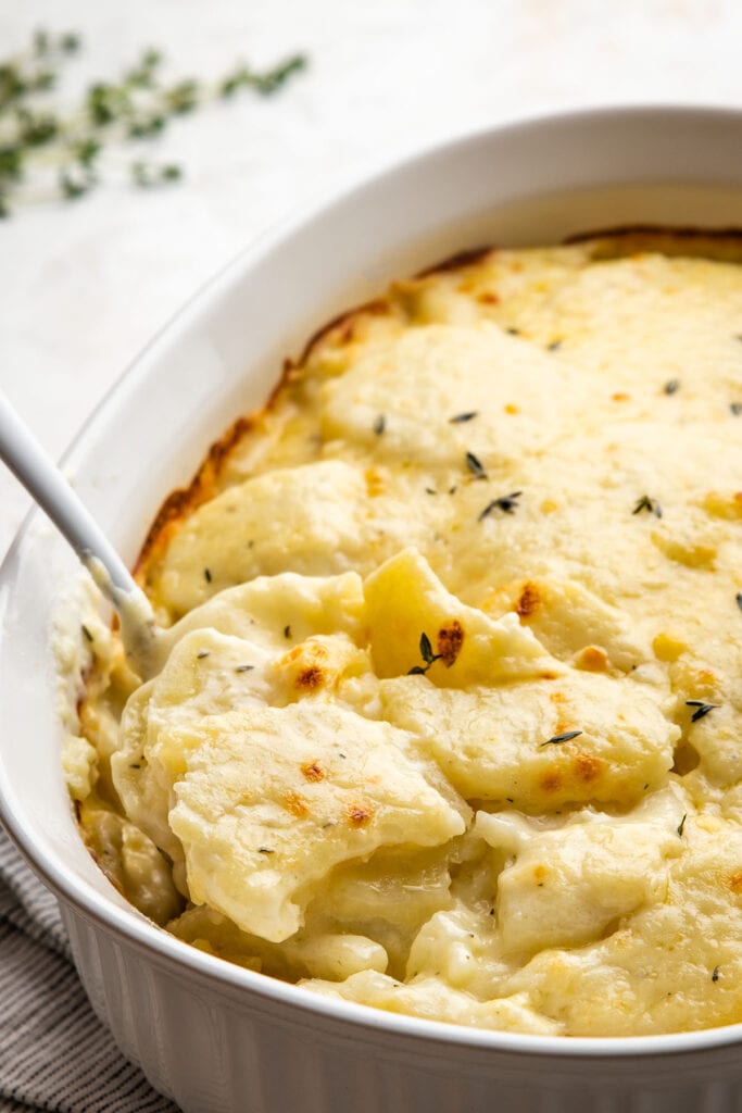 Instant Pot Scalloped Potatoes {Cheesy & Perfectly Creamy!}