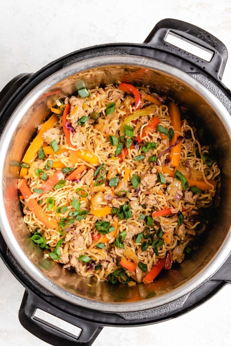Instant Pot Chicken Ramen Stir Fry {30-minute meal!}