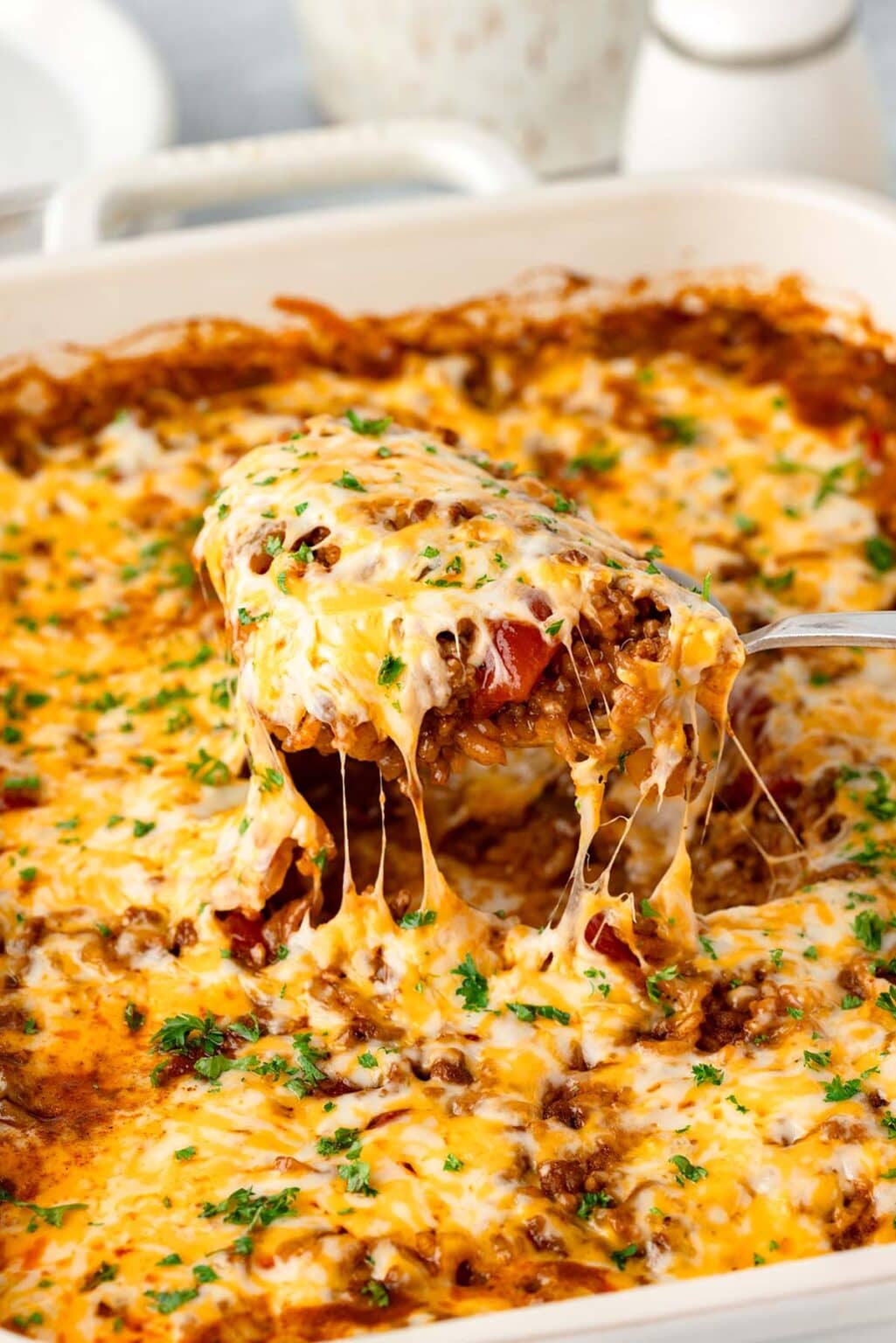 Taco Rice Casserole {a freezer friendly pantry meal!}