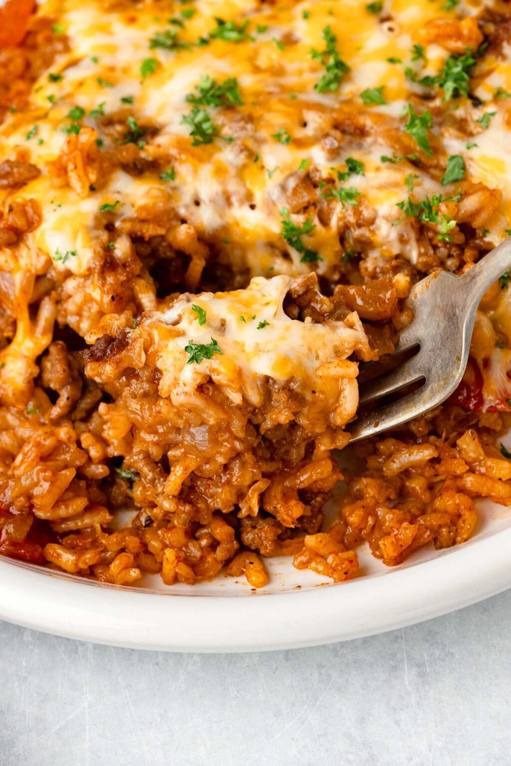 Taco Rice Casserole {a freezer friendly pantry meal!}