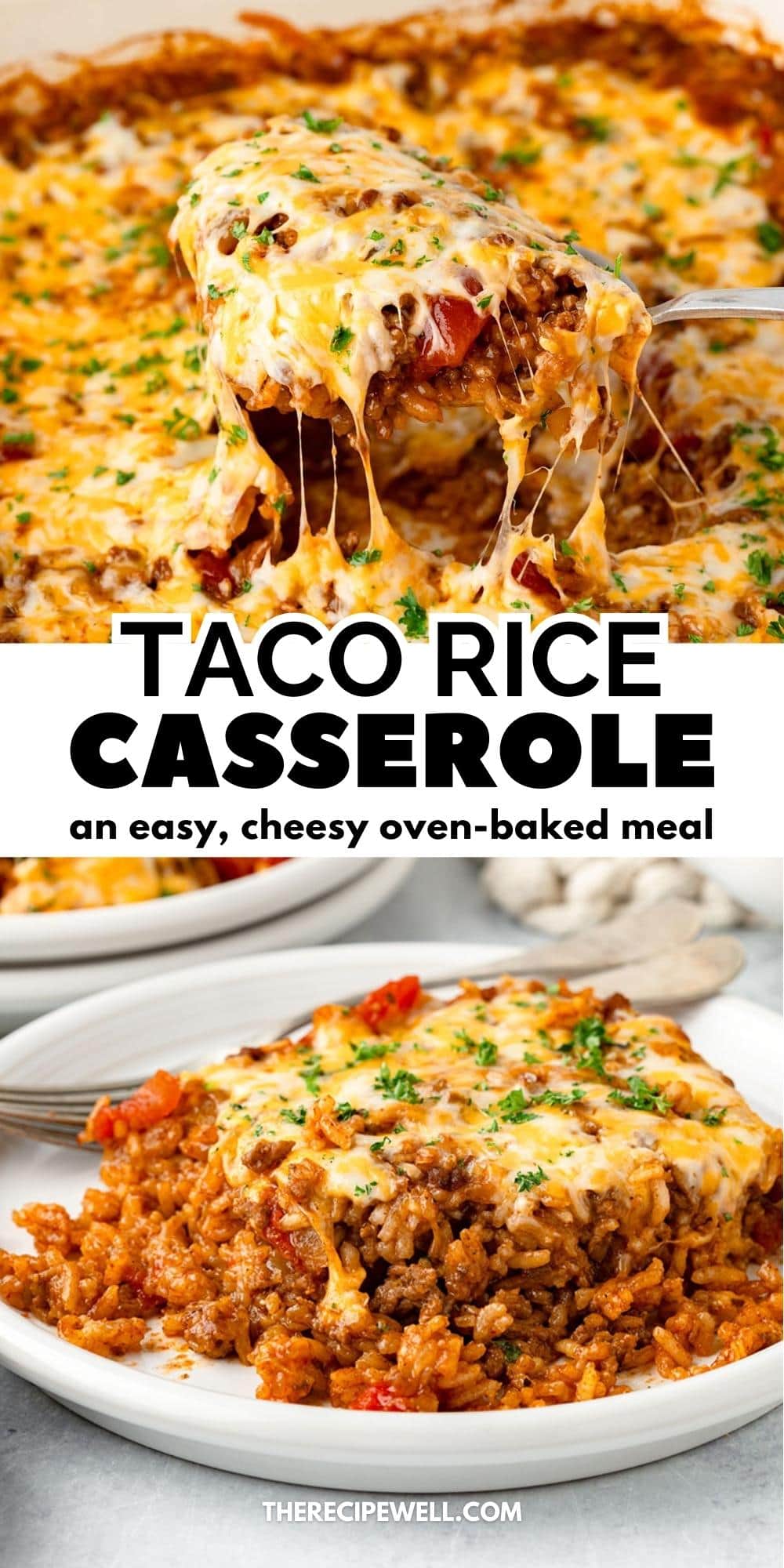 Taco Rice Casserole {a freezer friendly pantry meal!}